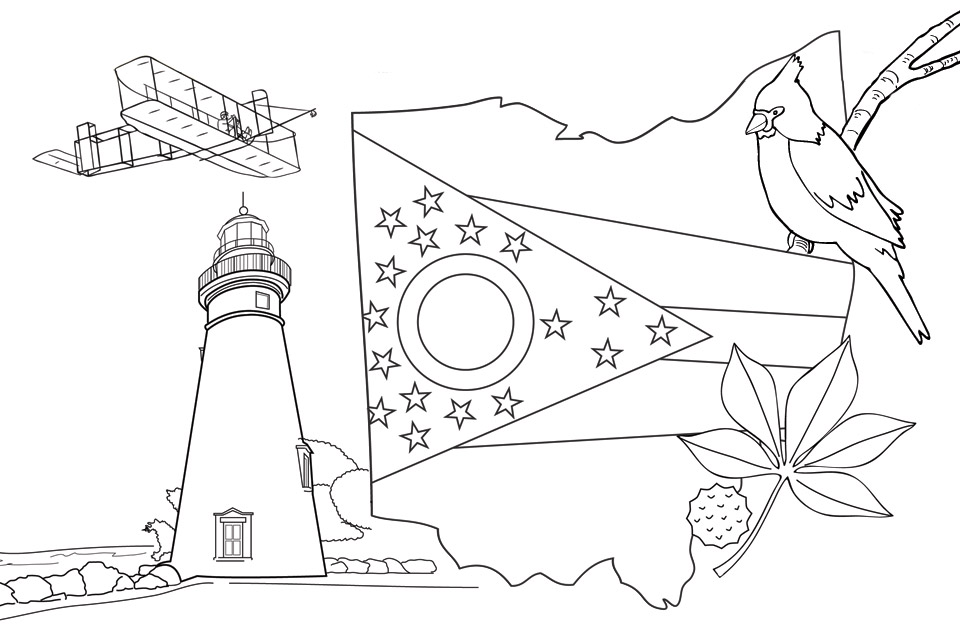 ohio university coloring pages