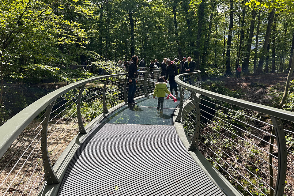 New Glass Walkway Opens at Nelson-Kennedy Ledges State Park